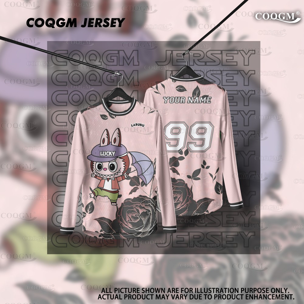 【LABUBU】Jersey Custom Name Oversized American Style Shoulder Patch ...