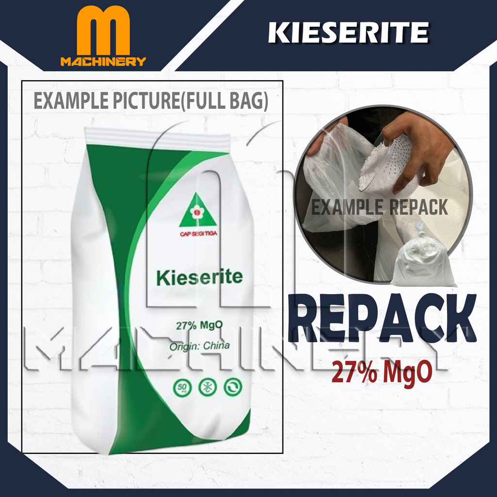 (REPACK) M.Machinery Kieserite 27% (MgO) 1KG 2KG 5KG Magnesium Sulfate ...