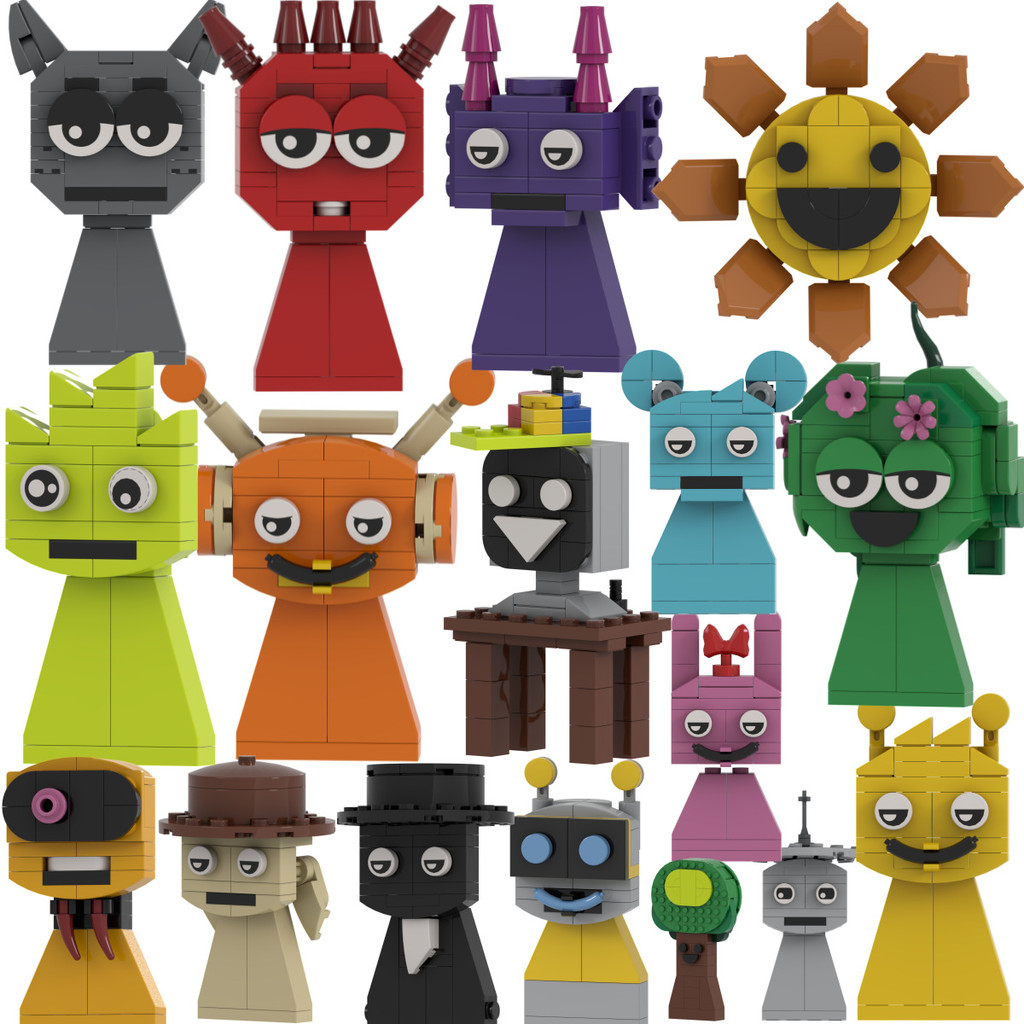 4 PCS Sprunki toy sprunki Incredibox toy building block toys | Shopee ...