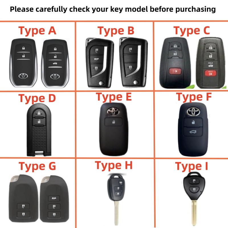 Toyota Key Cover Toyota Keychain Toyota key holder Yaris Yaris Cross ...