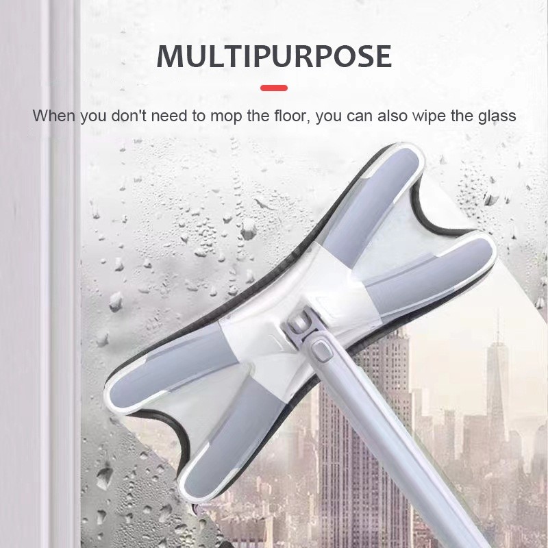 Superstorez 360°X Shape Hand Free Lazy Mop Hand Free Self-Twisting Flat ...