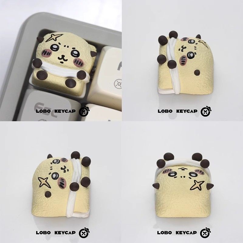 Chiikawa Hachiware Usagi Keycap Cherry R4 Profile PBT Five-side Dye ...