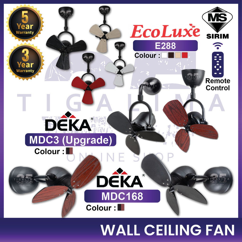 DEKA M3 SPEEDO MDC3 MDC168 ECOLUXE E288 E588 16 Inch 18 Inch 3 Blades ...