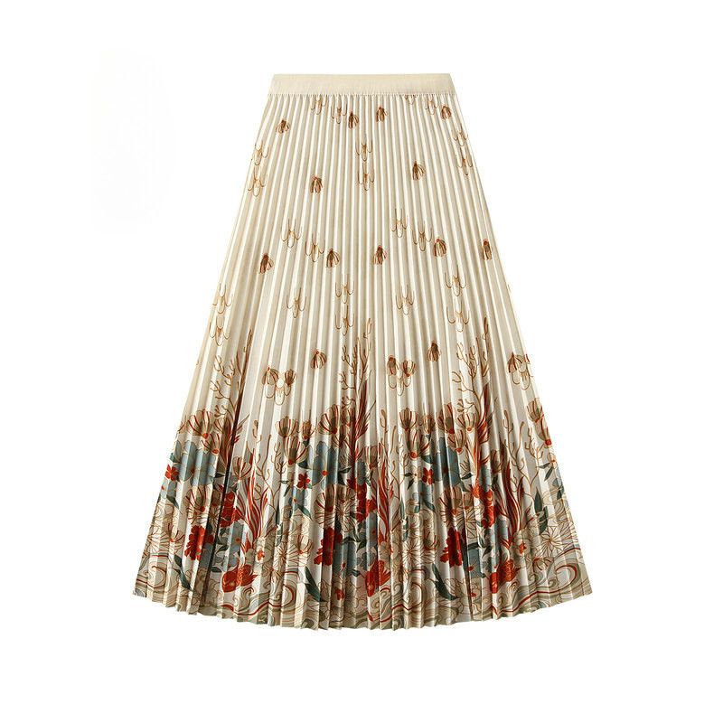[7 colors]ANGEL Fashion women's midi skirt floral printed Korean ...