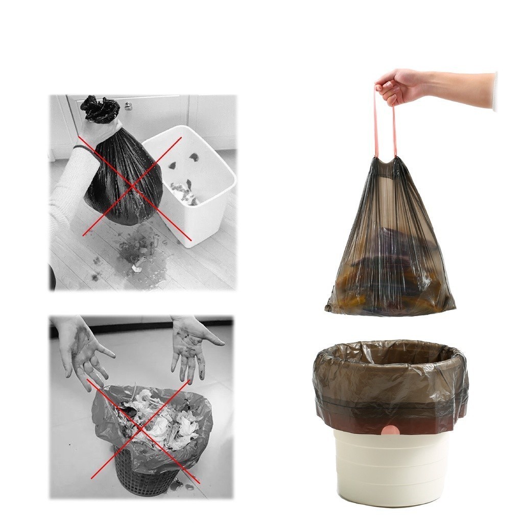 【45x50，50*60cm】Drawstring Garbage Bag / Portable Plastic Bag ...