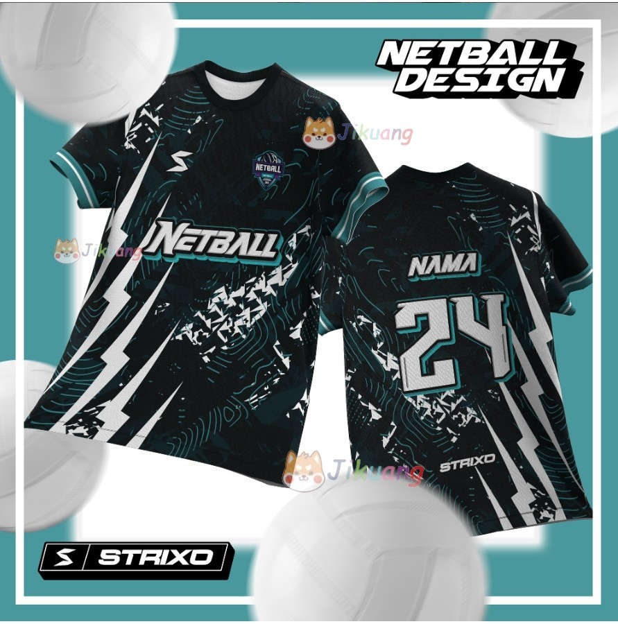 【Free Custom 】2024 Netball Jersey Baju Tshirt Tictok Ootd Plus Size Men ...