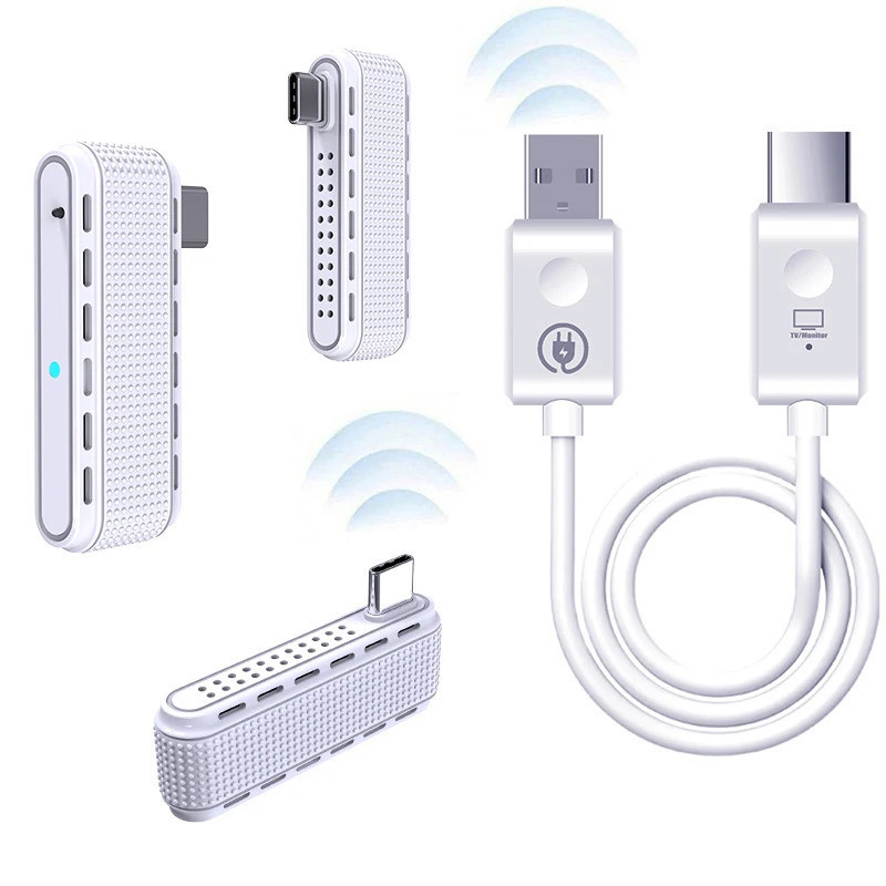 Type C Display Adapter Screen Share Cable USB-C Wireless Transmitter ...