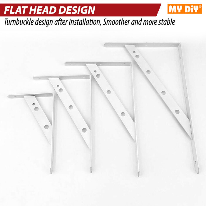 MYDIYHOMEDEPOT - 2PCS REMOVABLE L BRACKET SUPPORTER / L SHAPE BRACKET ...