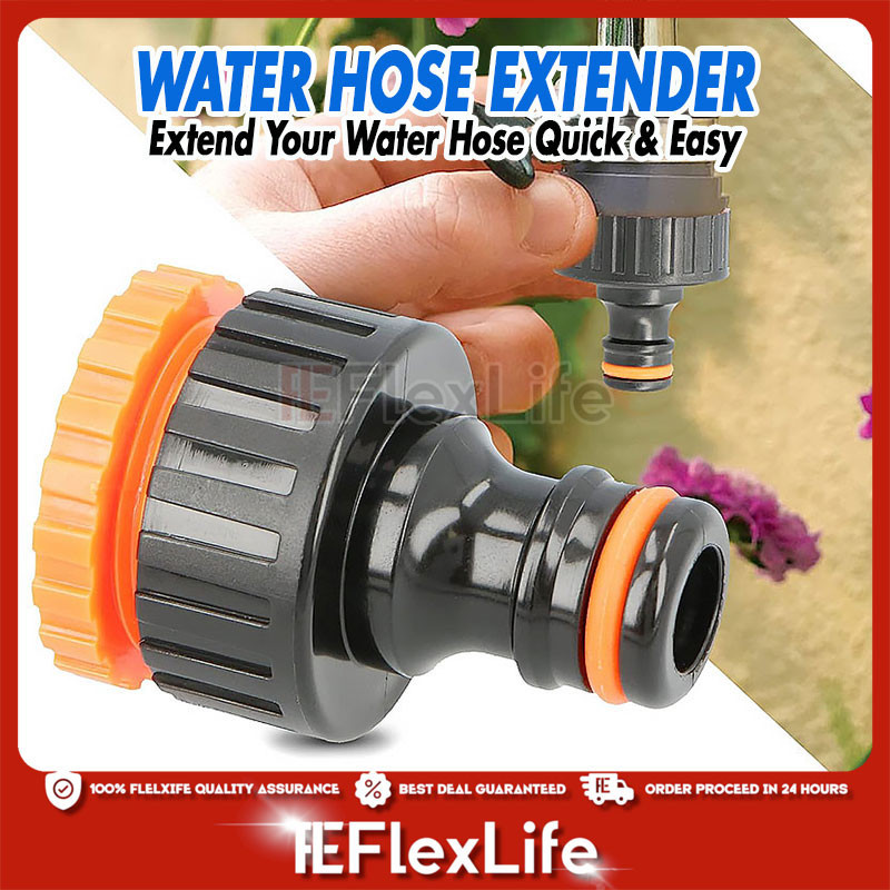 Universal Garden Water Hose Connector Pipe Extender Adapter Heavy Duty ...