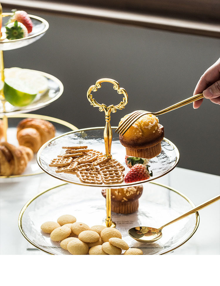 Romantika 3 Tier Clear Tray tea table afternoon tea Acrylic Display ...
