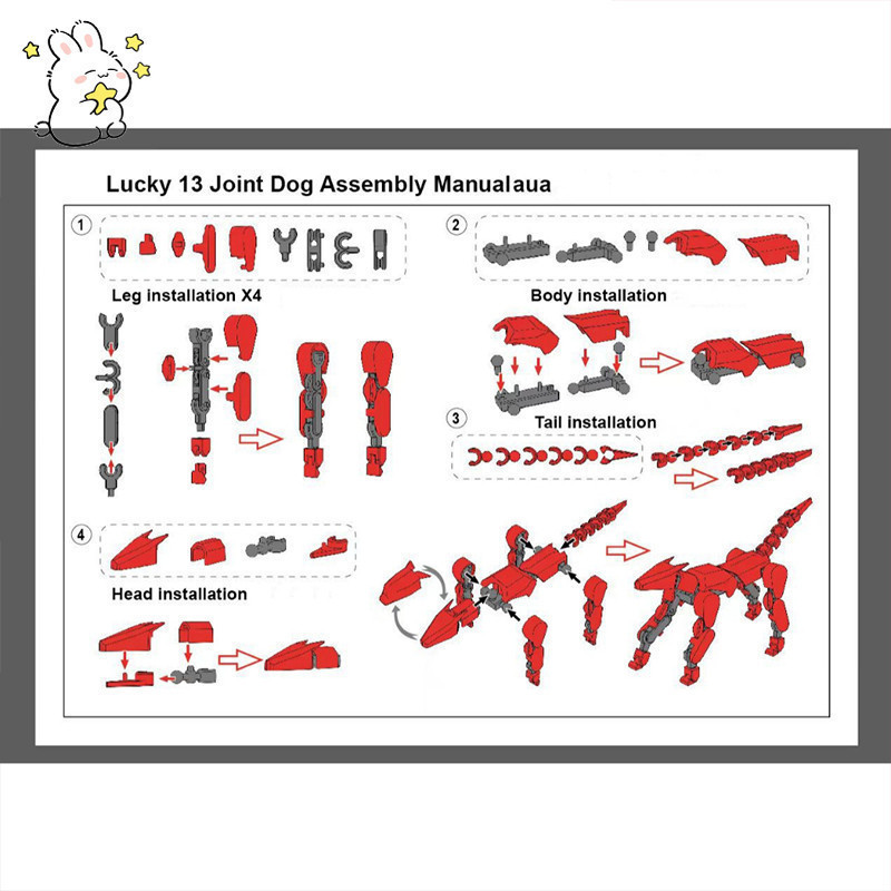 Lucky13 Action Figure Titan T13 Action Figure 3D Printed Multi-Jointed ...