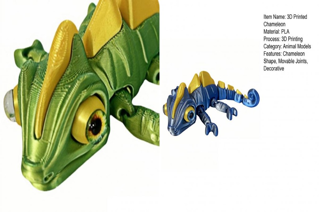 largesize| Colorful Chameleon Figurine Bookshelf Chameleon Sculpture ...