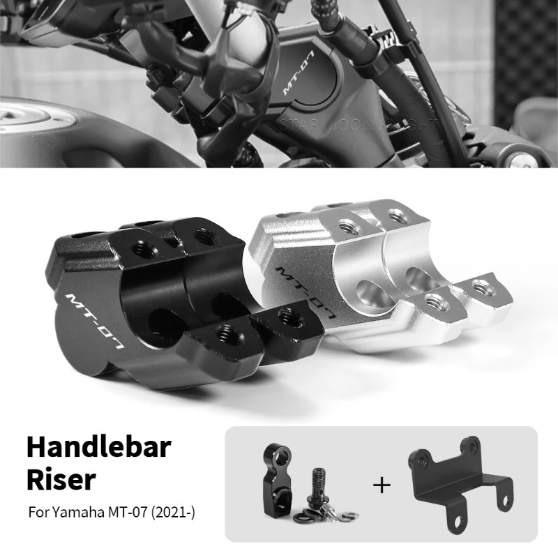 Motorcycle Handlebar Riser Drag Handle Bar Clamp Extend Adapter For ...