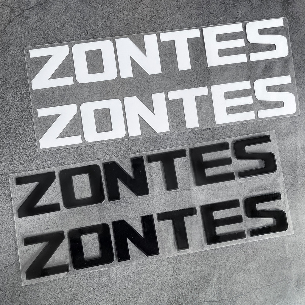 ZONTES Multi-Colors Reflective Logo Sticker A pair Motorcycle ...