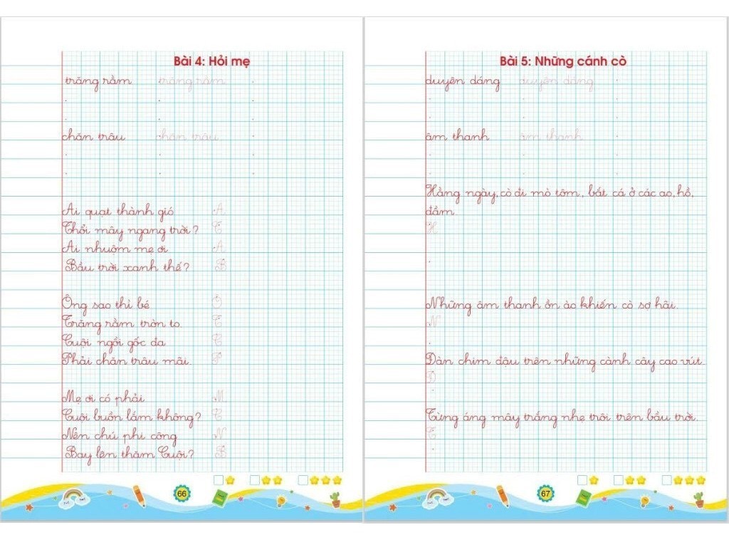 Book Round Li Writing Practice Notebook Grade 1 Semester 2 New Version 5 0 According To