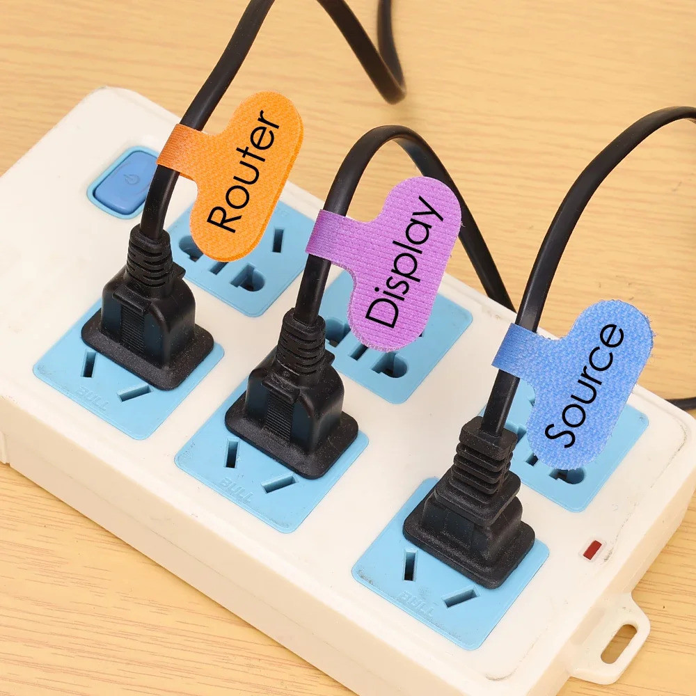 20PCS Cable Labels Easy Write Nylon Wire Tags For Organizing And ...