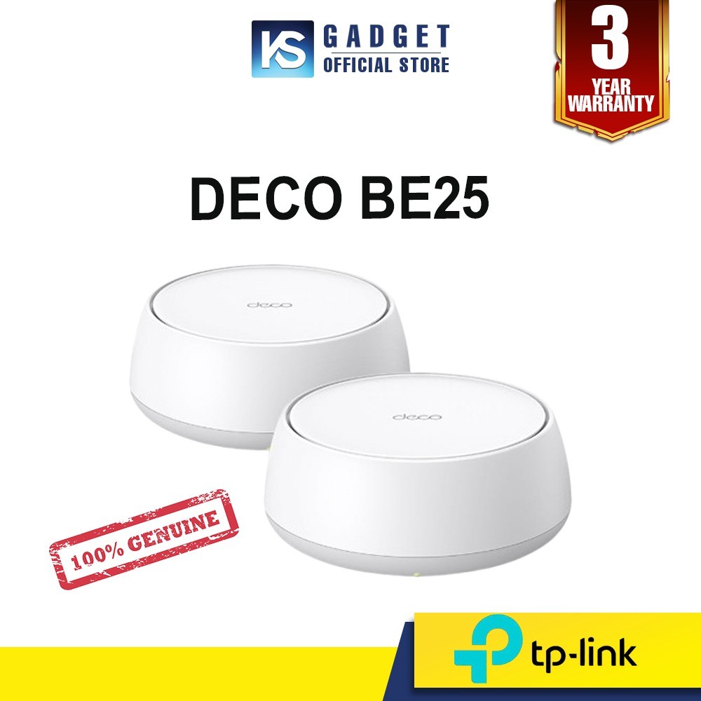 TP-Link ( Deco BE25 )BE5000 Dual-Band Whole Home Mesh Wi-Fi 7 System ...