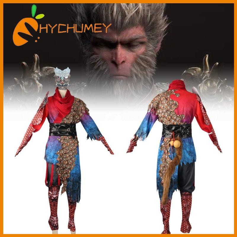 Myth Black Unique Sun Wukong Cosplay Clothing Striking Game Character ...