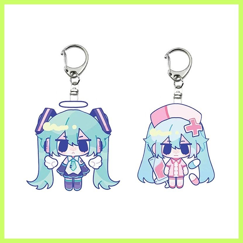 Keychain Hatsune Miku Anime Merchandise Hatsune Miku cos Character ...