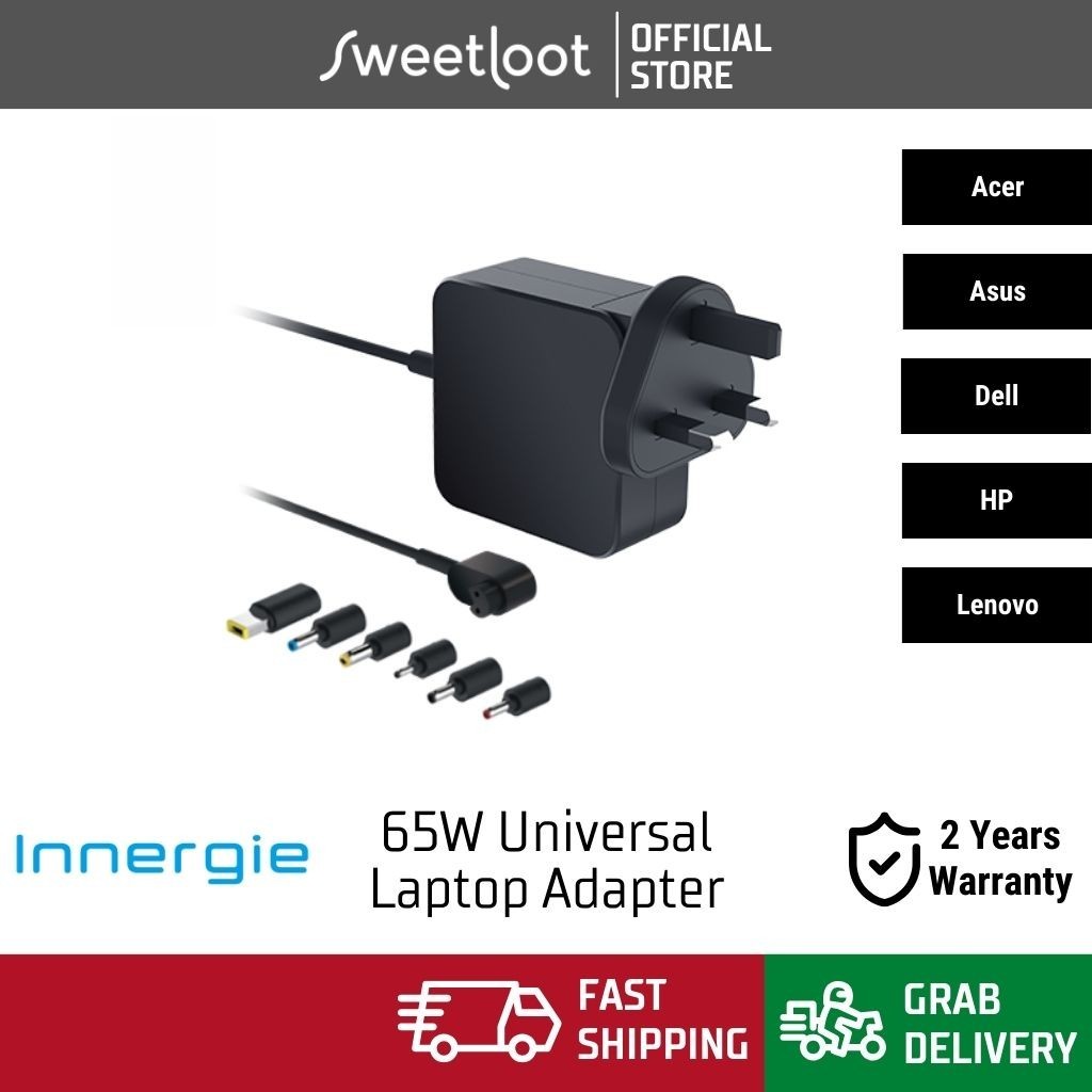 Innergie 65U for 45W / 65W Universal Laptop Power Adapter Cable and ...
