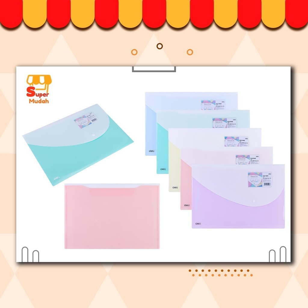 Deli A4 File Folder Beg Dokumen Folder Mesyuarat Pejabat Sekolah Beg ...