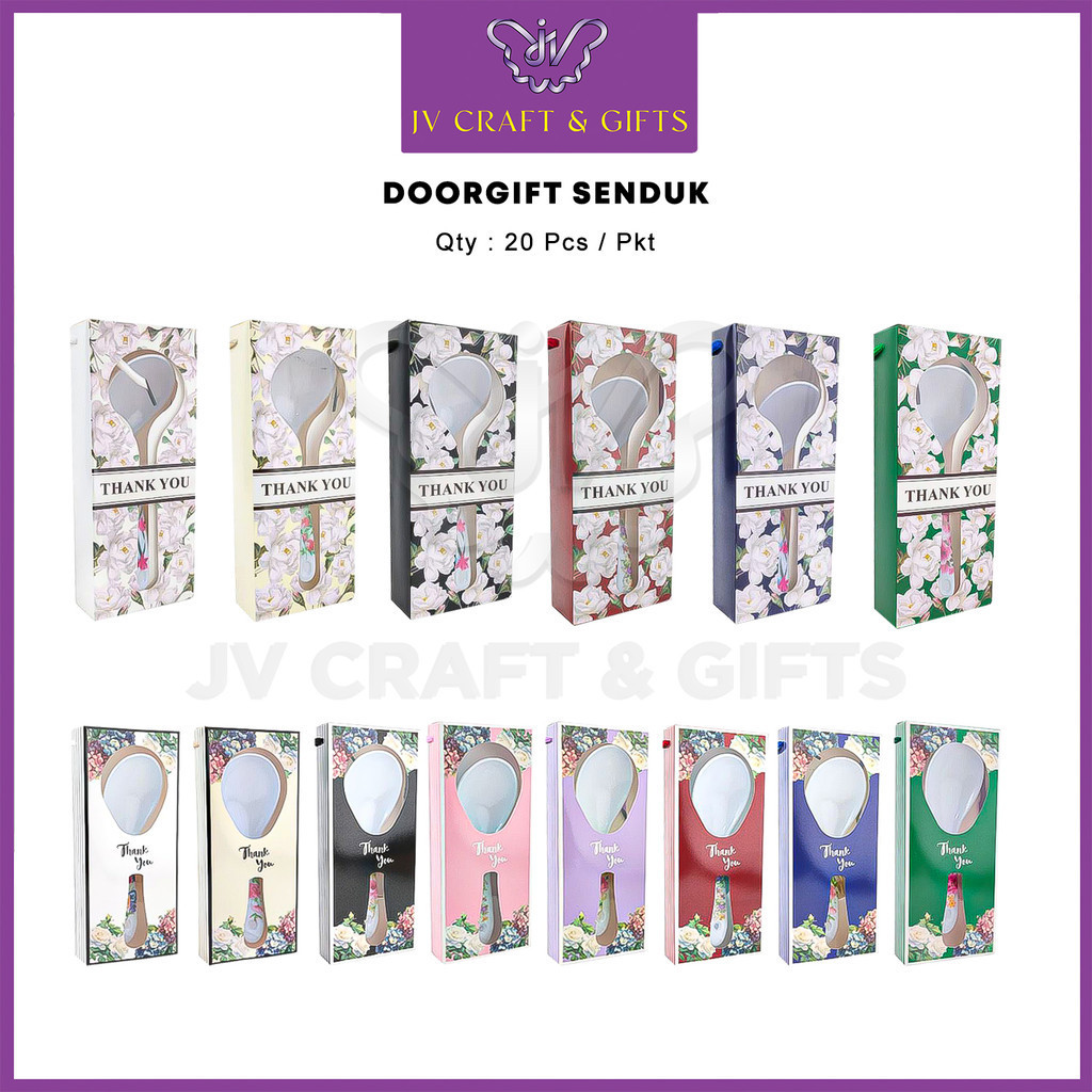 20pcs Doorgift Senduk Dengan Kotak | Senduk Nasi | Hadiah Majlis Kahwin ...