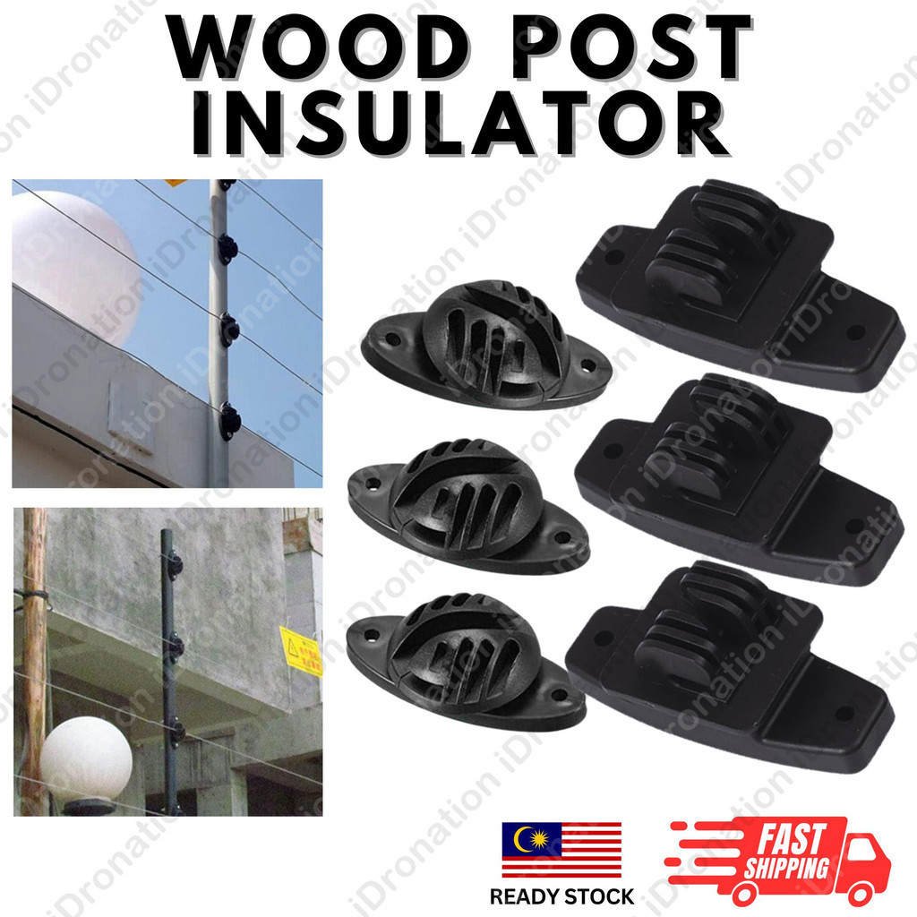 Wood Post Insulator Clip Electric Fence Clips Fencing Pagar Elektrik ...