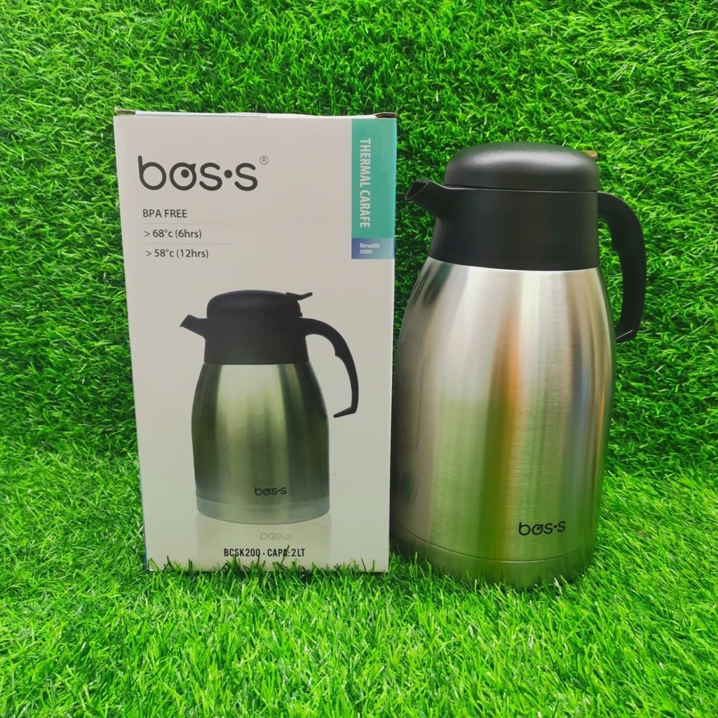BOS'S STAINLESS STEEL THERMAL JUG (1500ml & 2000ml) | Shopee Malaysia