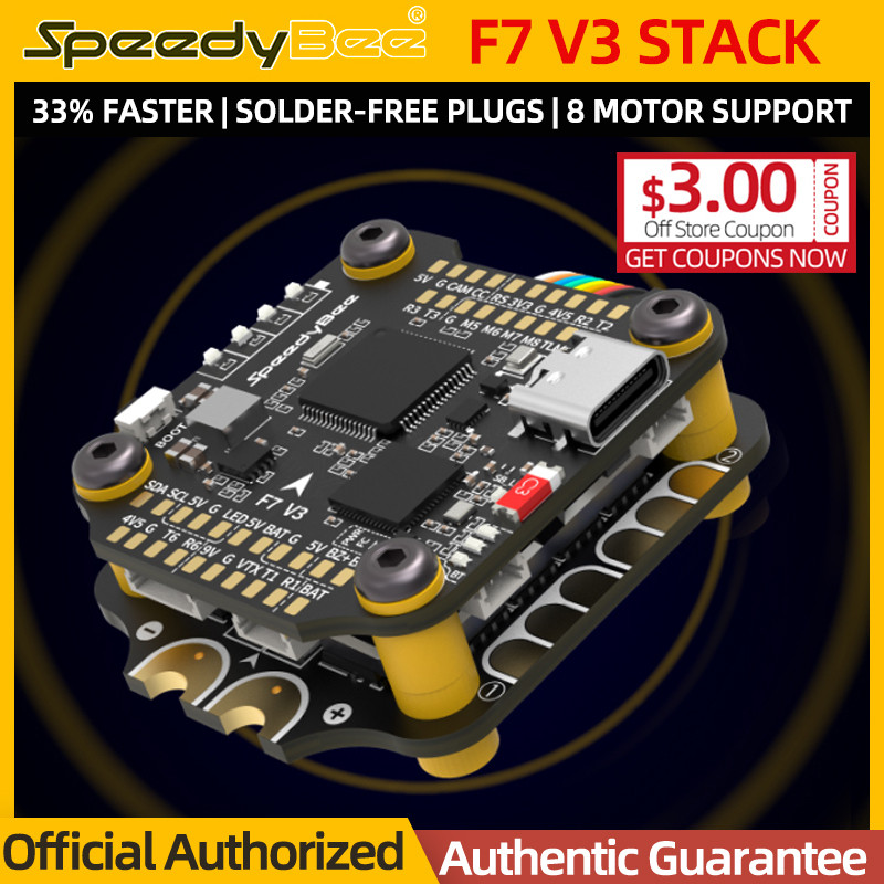 SpeedyBee F7 V3 BL32 50A 30X30 Stack BMI270 Betaflight F7 V3 Flight Control 50A 4IN1 ESC 3-6S ...