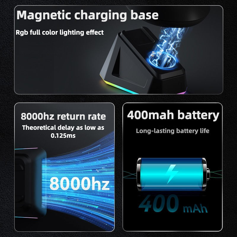 AJAZZ AJ179 Pro Wireless Gaming Mouse Three-mode 8k E-sports Right-hand ...