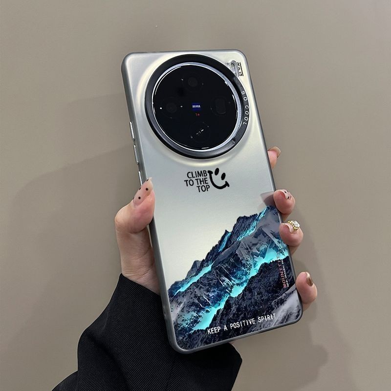 Case for Vivo X200 Pro X100 Pro X100S Aurora Lava Snow Mountain Acrylic ...