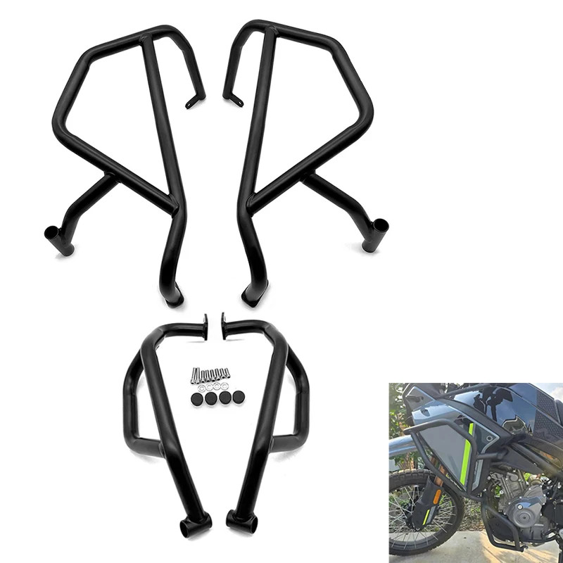 450MT Motorcycle Engine Guard Bumper Stunt Cage Highway Crash Bar Fuel ...