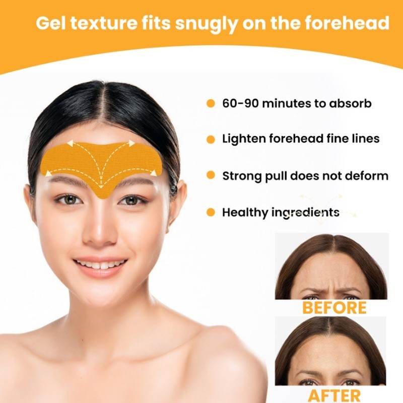 EELHOE Collagen Forehead Wrinkle Removal Patch Frown Line Firming Lift ...