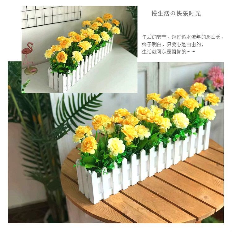 European-style Home Furnishing Fake Flowers Potted Silk Flowers Small ...