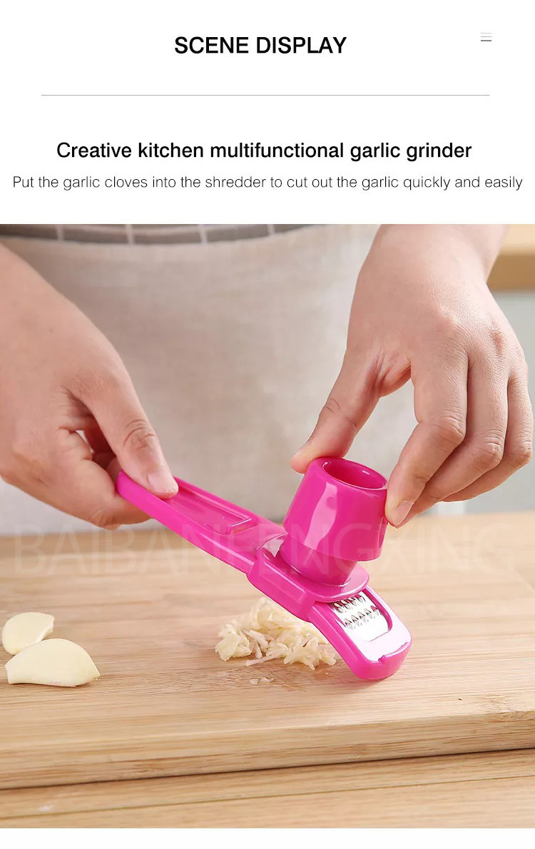 Hand Press Chopper Shredder Food Manual Garlic Grinder Ginger Garlic ...