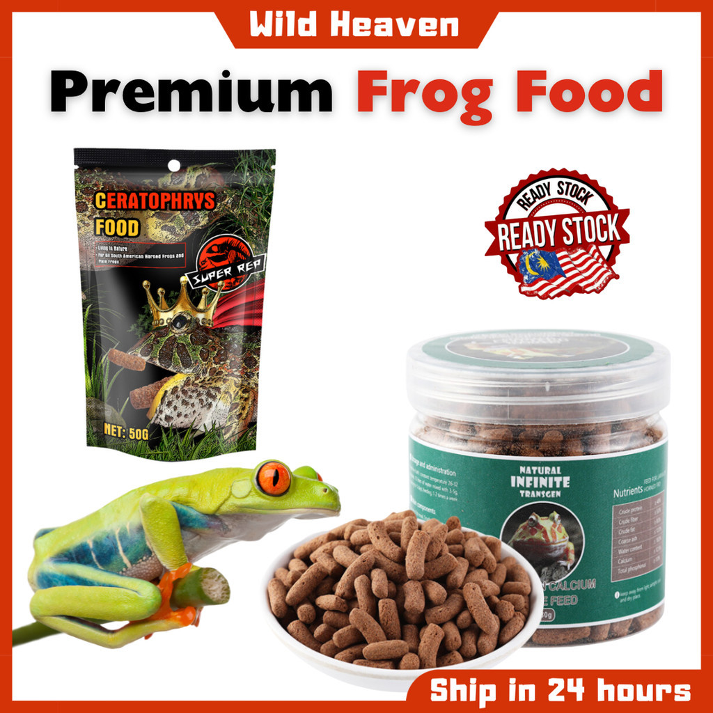 Premium Frog Food Horned Frog 50g Pacman Frog High Protein Pellets ...
