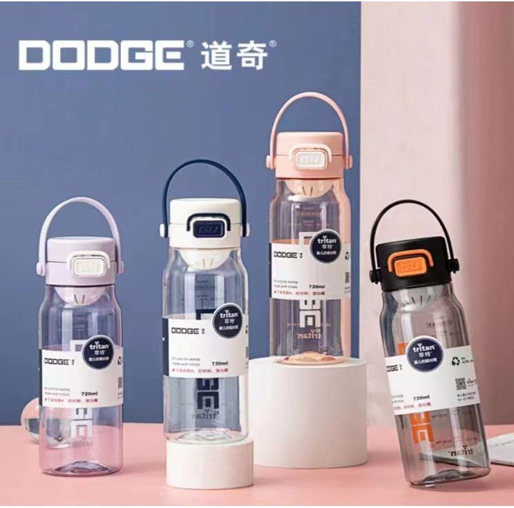 Dodge TRITAN 720ml Water Bottle with Handle and Filter Penapis Botol Air Viral High Quality ...