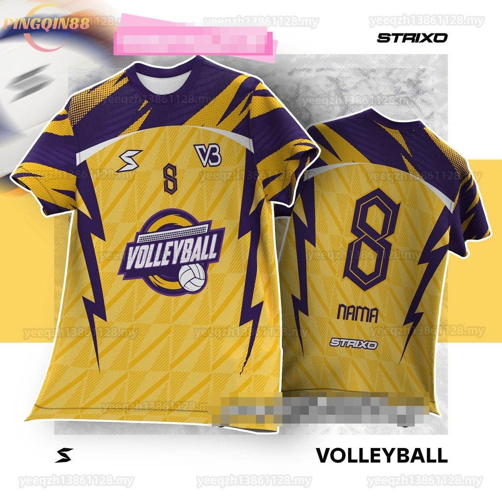 Volleyball Jersey Design Baru Baju Volleyball Jersi Murah Custom Name ...