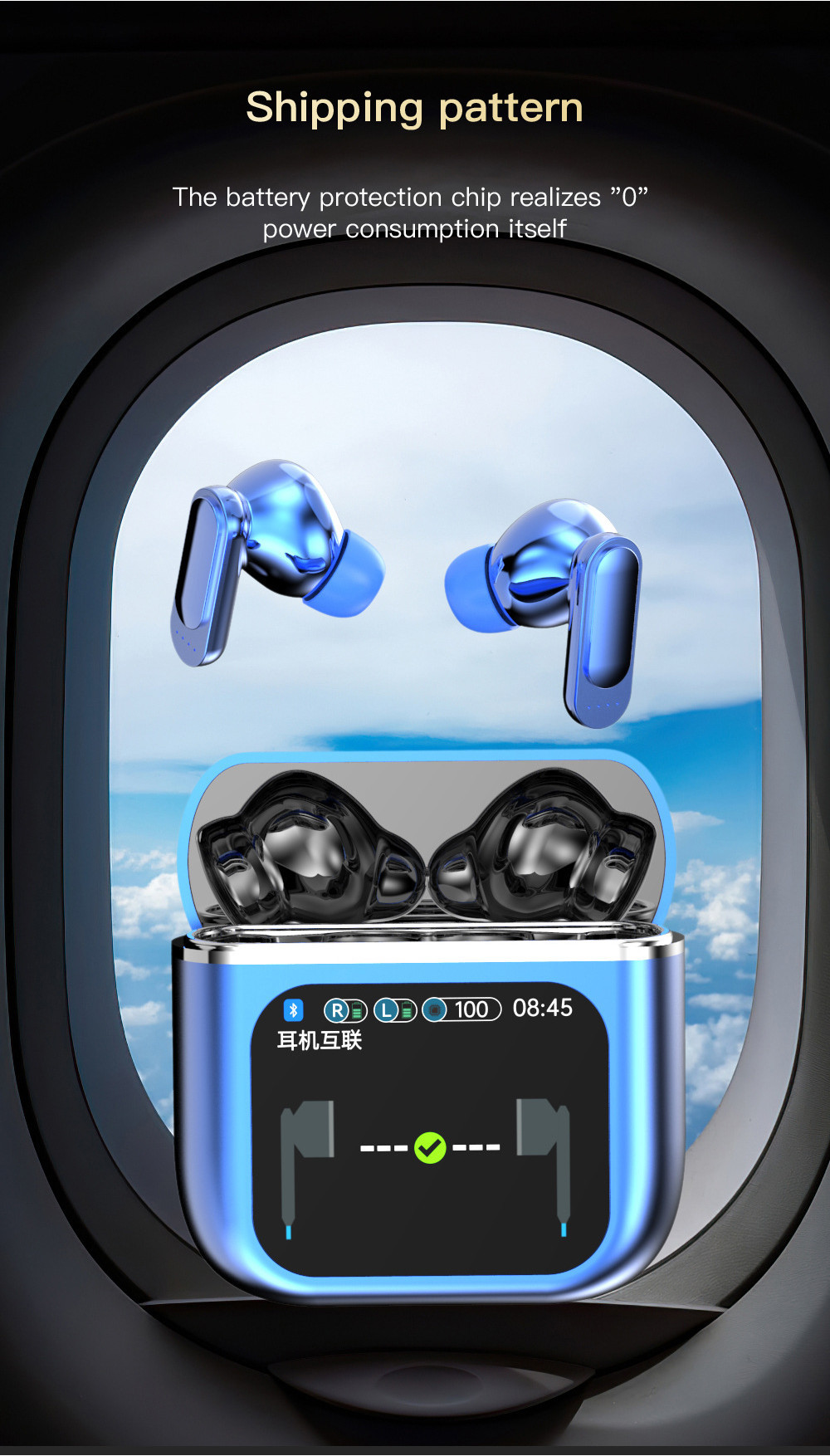 2024 Hot selling color screen earphones SE-60 with screen Bluetooth ...
