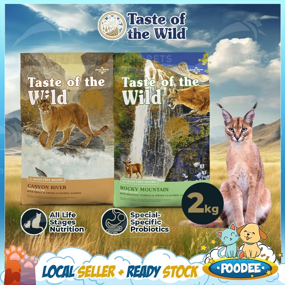 POODEE PETS TOTW Taste Of The Wild Rocky Mountain Canyon River 2kg Cat ...