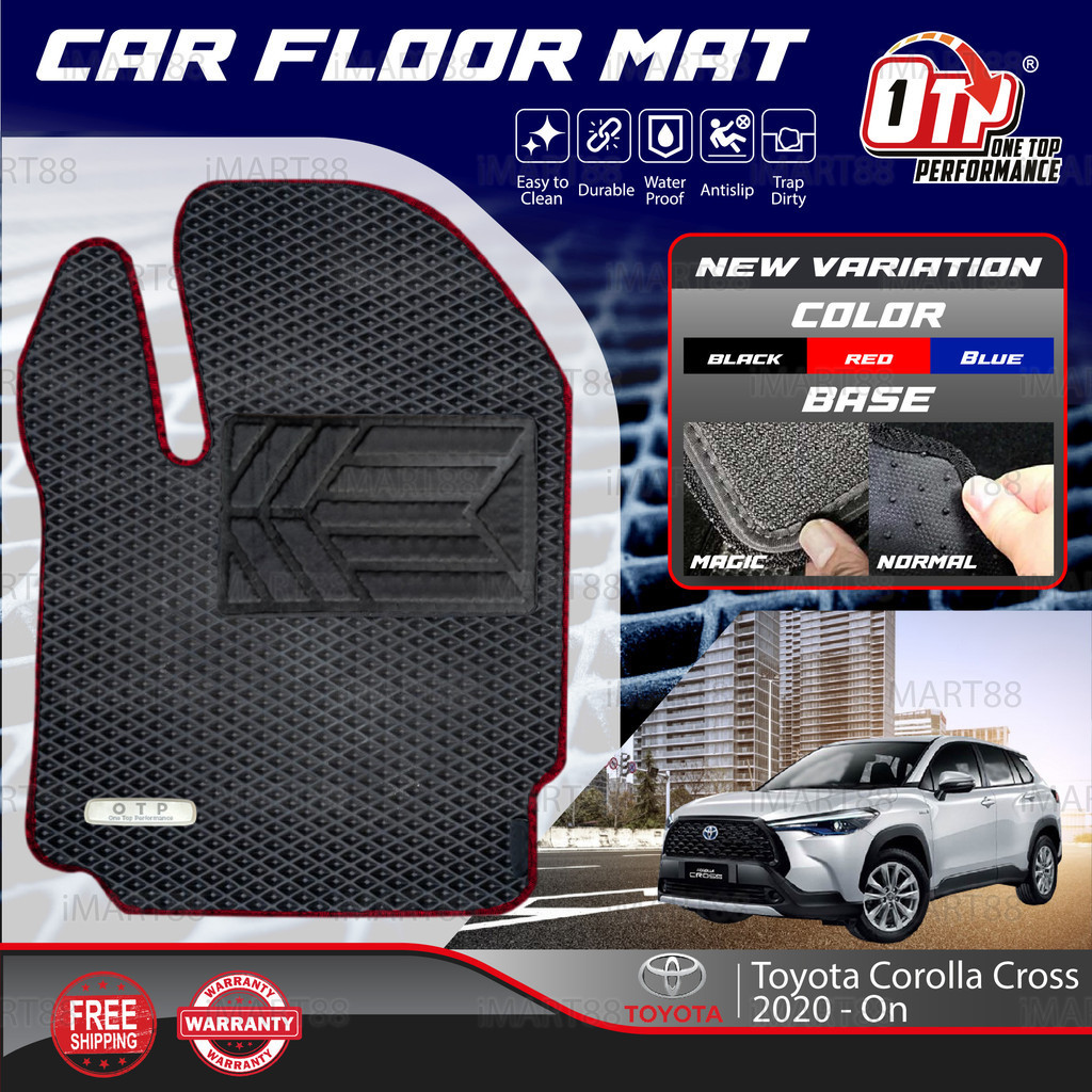 OTP TOYOTA COROLLA CROSS 2020-ON Car Floor Mat Red Black Blue Carpet ...