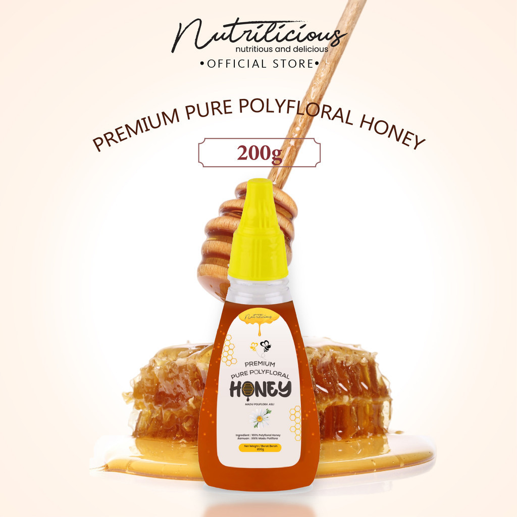 NUTRILICIOUS Premium Pure Polyfloral Original Honey Madu Asli Flora ...
