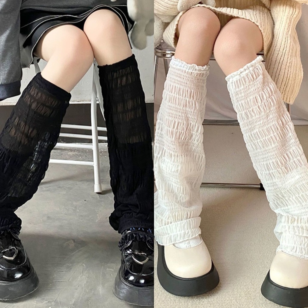 Y2k JK Lolita Foot Cover New Design Japan Style Leg Warmers Women Stockings Nylon Thin Over Knee ...