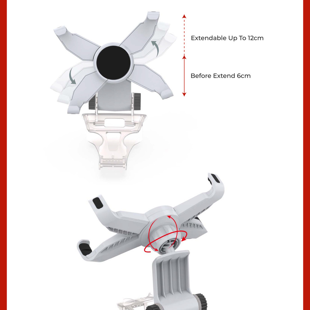 DOBE PS5 Controller Phone Holder Clamp Adjustable Gaming Stand Clip ...