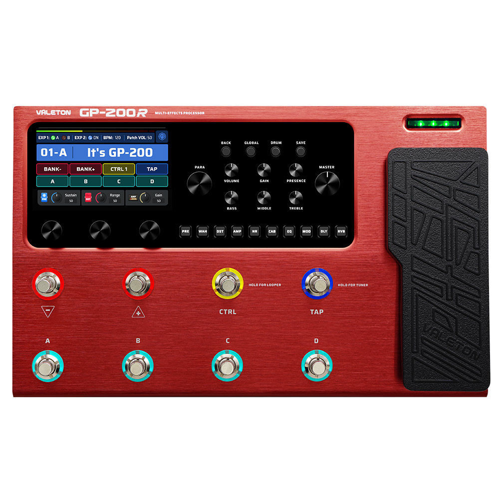 GP-200R Guitar Bass Amp Modeg IR Cabinets Simulation Multi-Effects with ...
