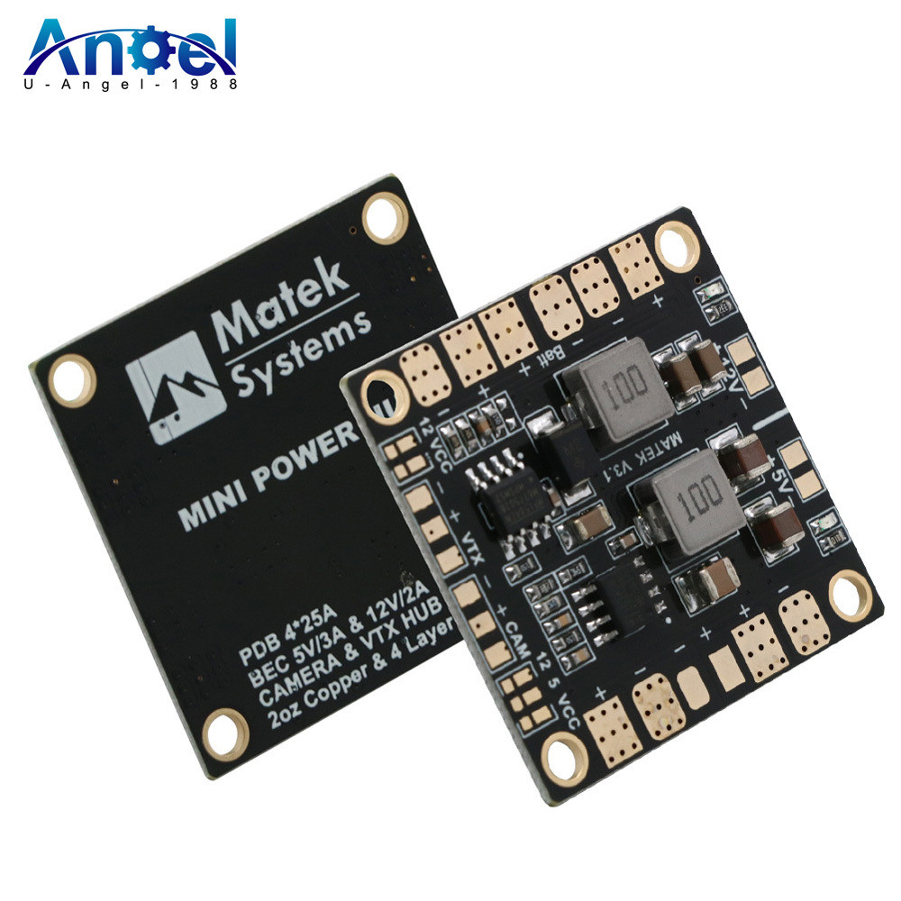 Matek Mini Power Hub Power Distribution Board PDB with BEC 5V & 12V for ...