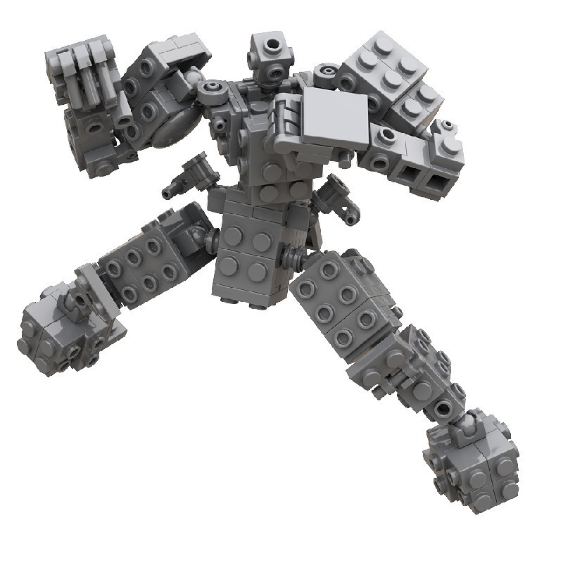 Mecha Building Blocks Multi-jointed Full-body Movable Building Block ...