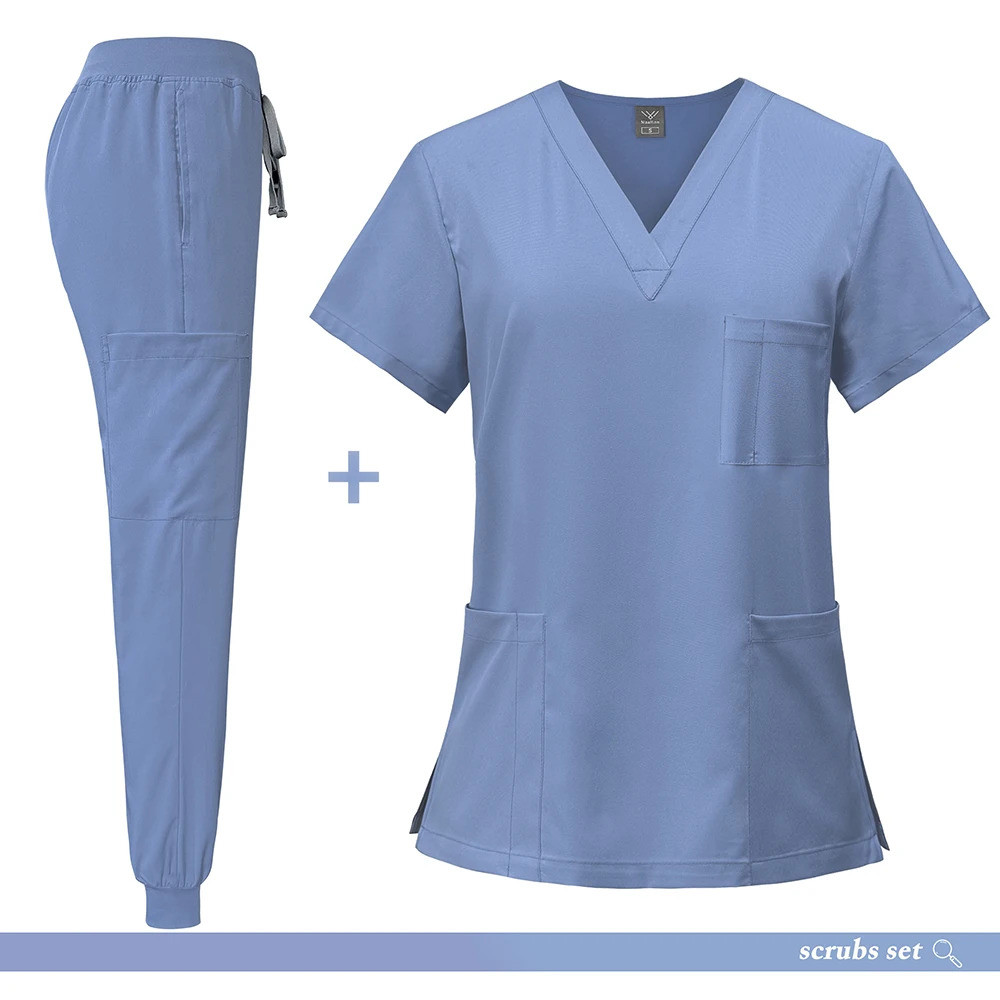 Unisex Navy Blue Suit Pet Shop Doctor Medical Surgery Workwear Scrubs ...