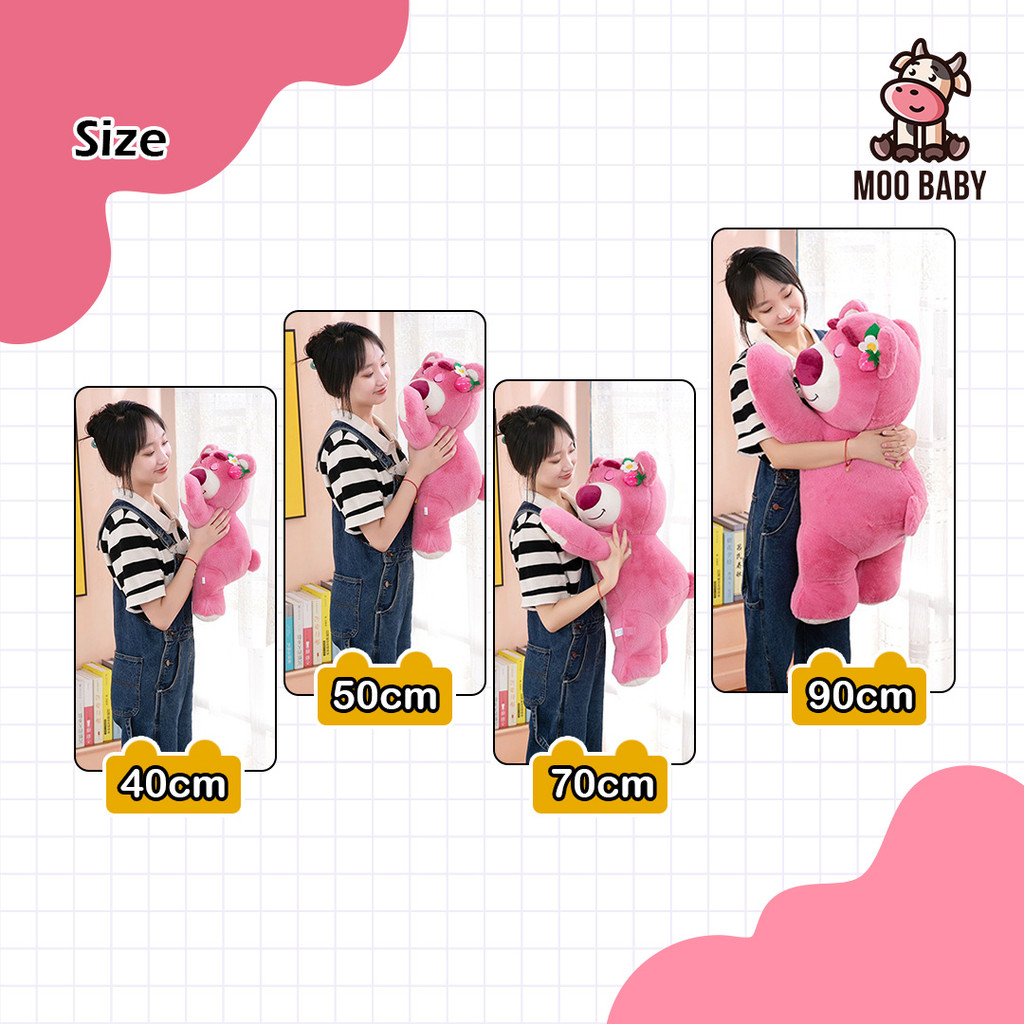 🐮Moo Baby Boneka Patung Comel Murah Lotso Bear Besar Patung Lotso Bear ...