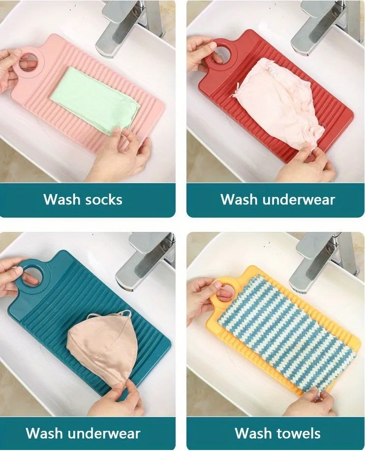 Mini Washboard Personal Washing Underwear Clothes Scrub Board Laundry ...